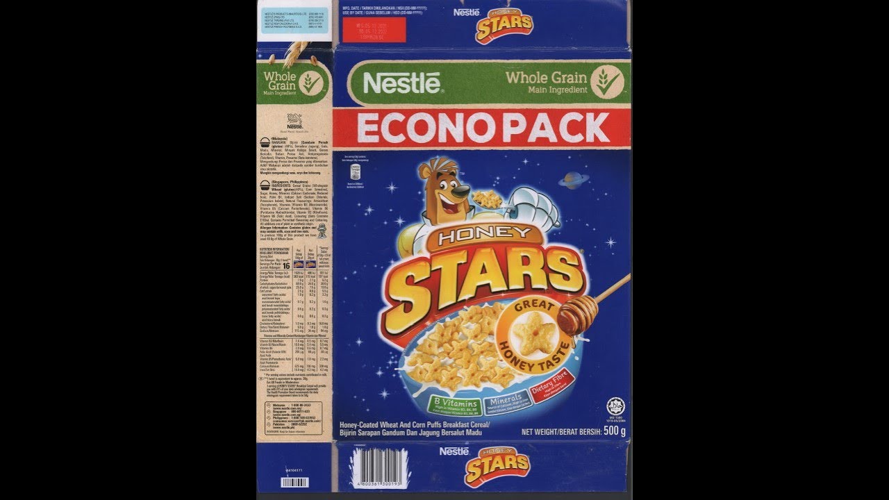 211205 Nestle Honey Stars Econo Pack 500g Cereal Box - DRAMA.IO